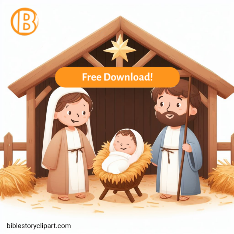 Angels Announce the Birth of Jesus - Bible Story Clipart