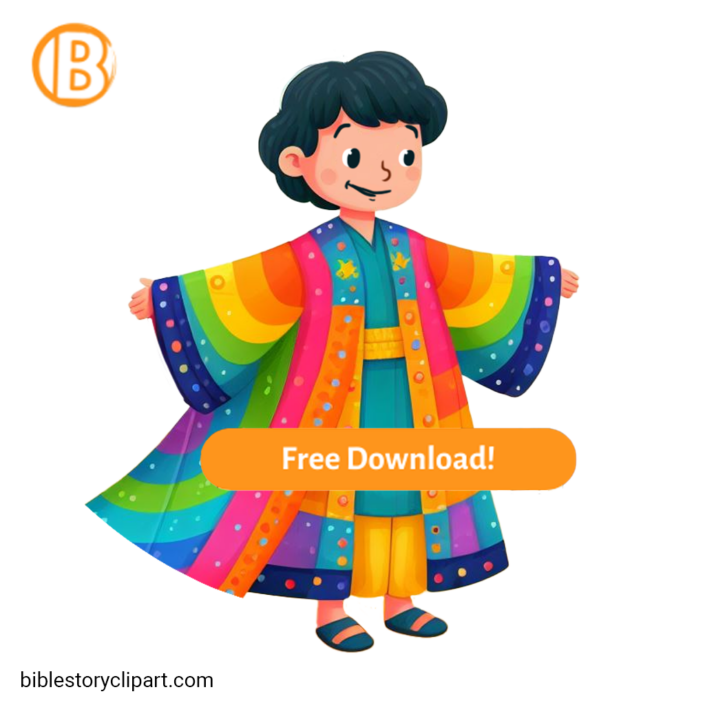 Joseph and the Coat of Many Colors - Bible Story Clipart