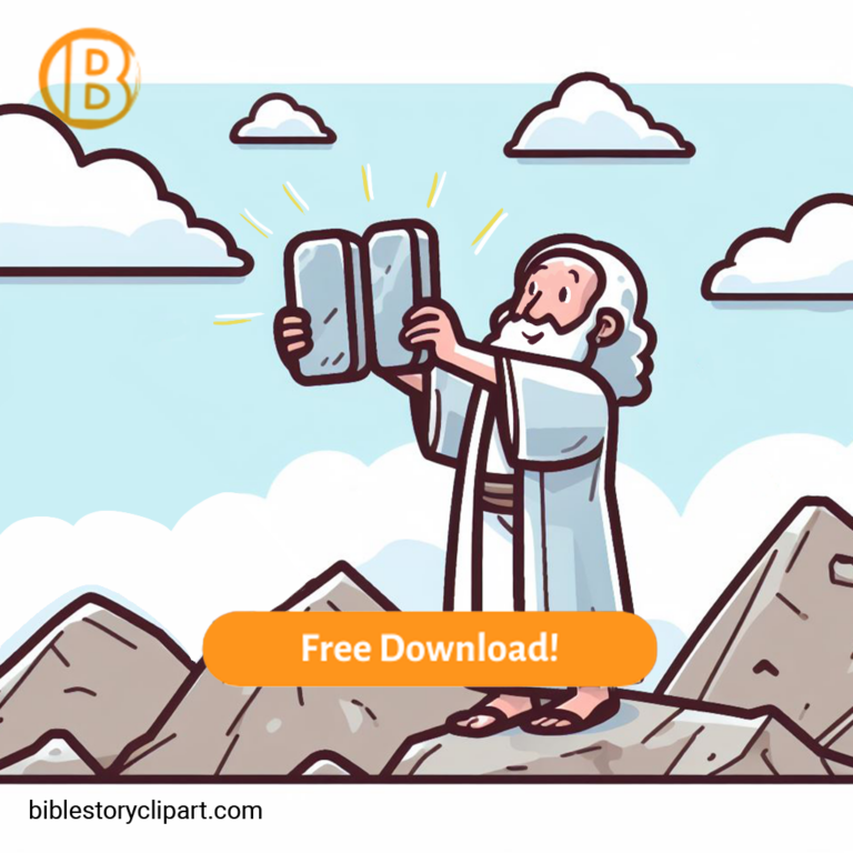 Baby Moses Found in the Nile River - Bible Story Clipart