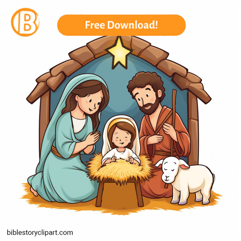 The Birth of Jesus for Kids - Bible Story Clipart
