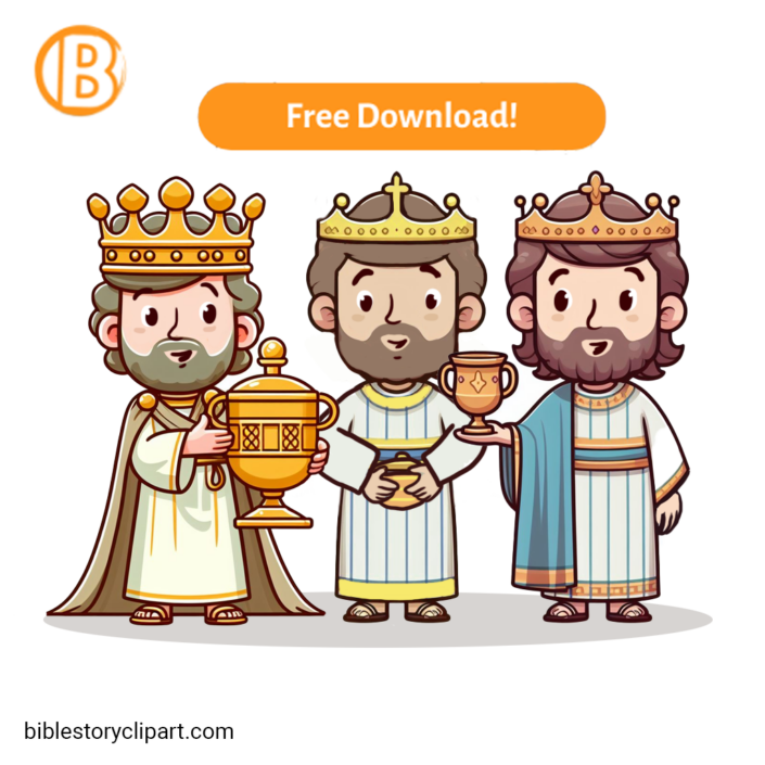 The Three Kings Clipart - Bible Story Clipart