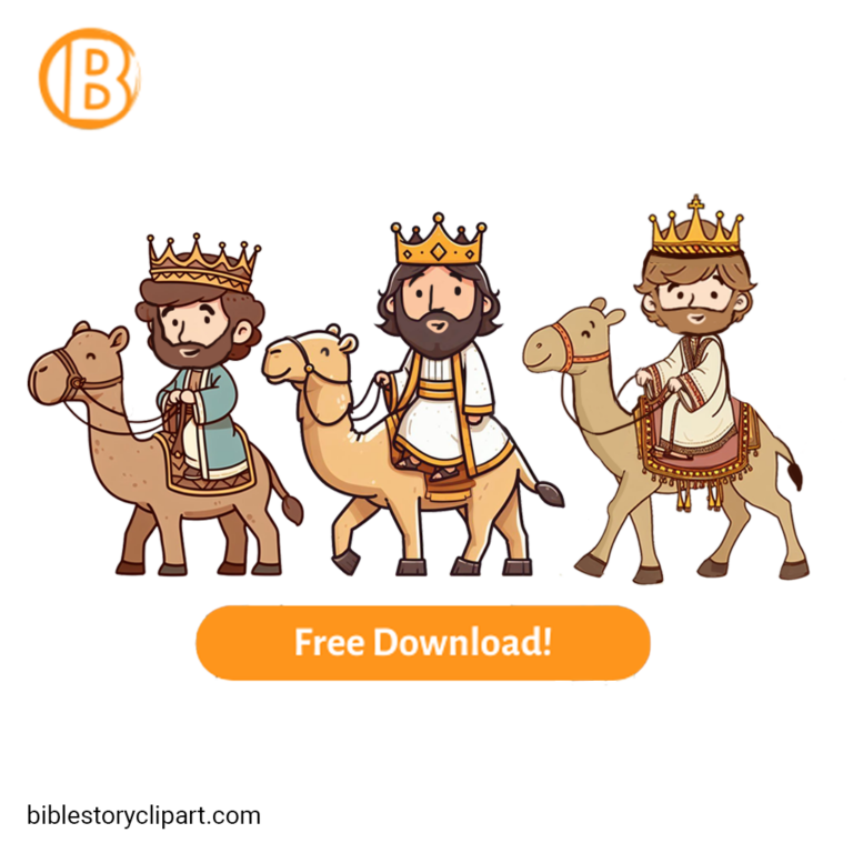 The Biblical Magi - Three Wise Kings - Bible Story Clipart