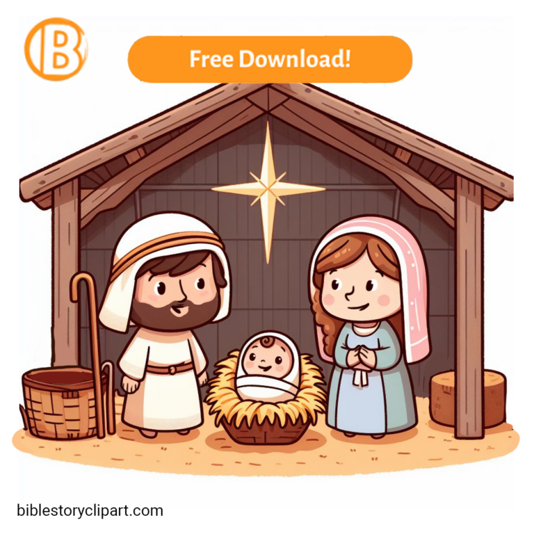 The Birth of Jesus Christ - Bible Story Clipart