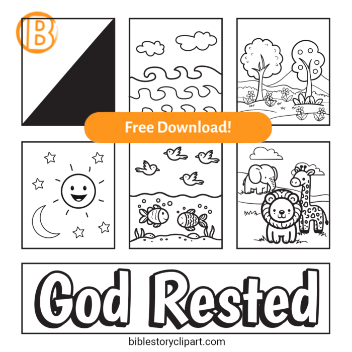 The Seven Days of Creation - Bible Story Clipart