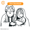 The Birth of Isaac - Bible Story Clipart