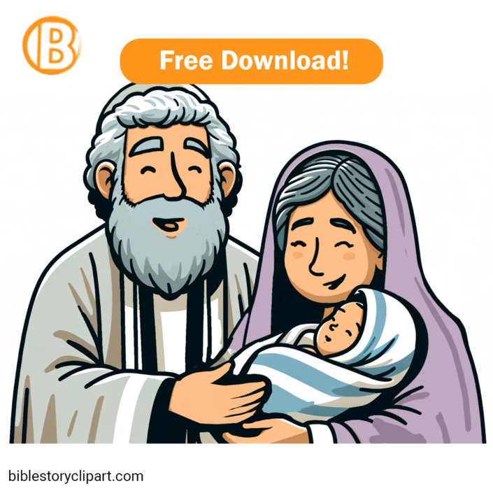 The Birth of Isaac - Bible Story Clipart