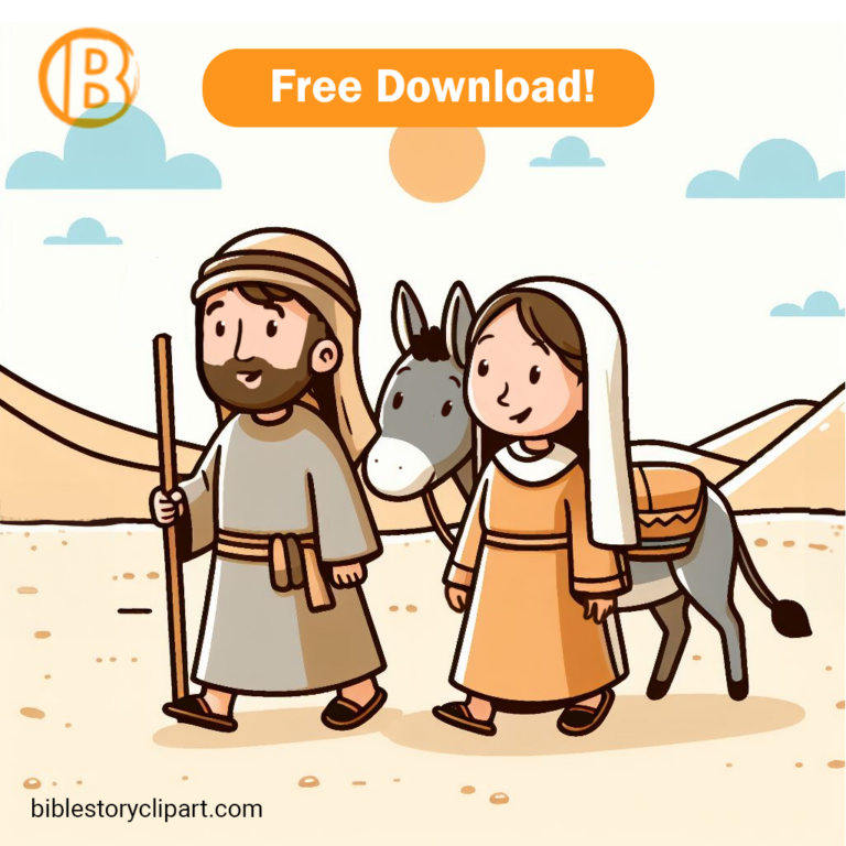 The Journey of Abraham and Sarah - Bible Story Clipart