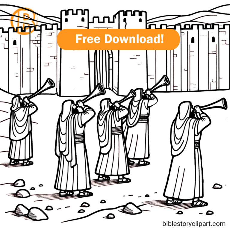 Battle of Jericho - Bible Story Clipart