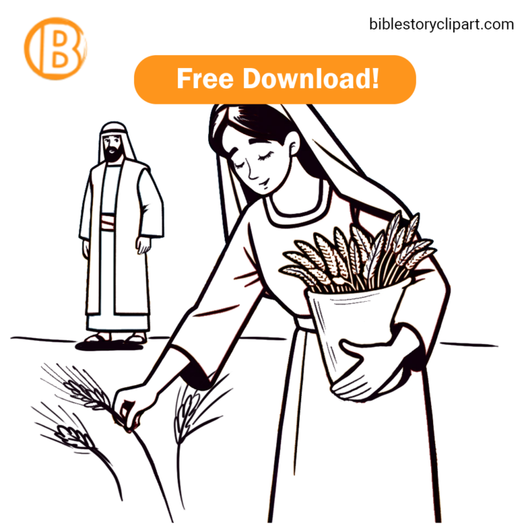 Ruth and Naomi - Bible Story Clipart