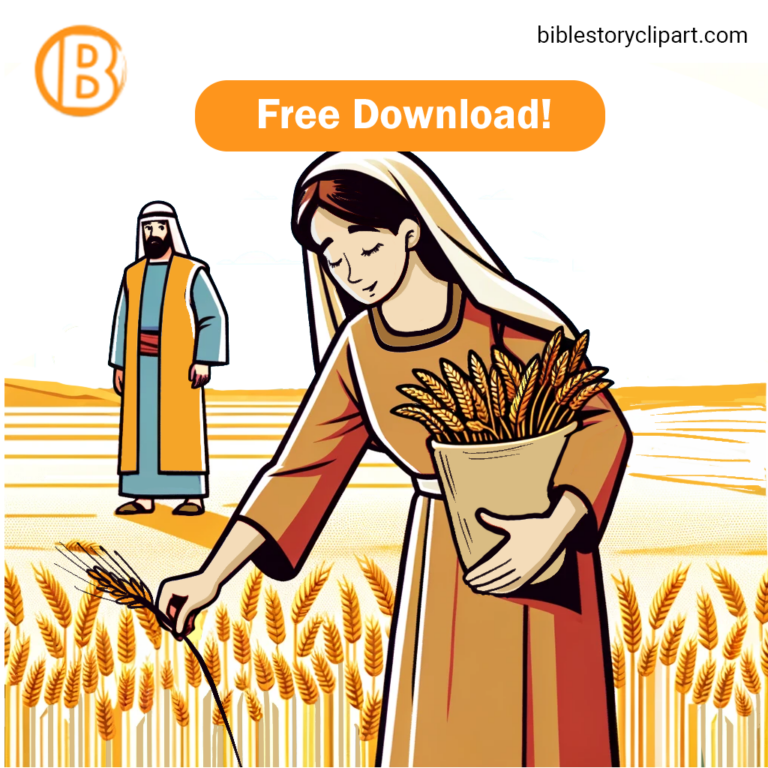 Ruth and Naomi - Bible Story Clipart