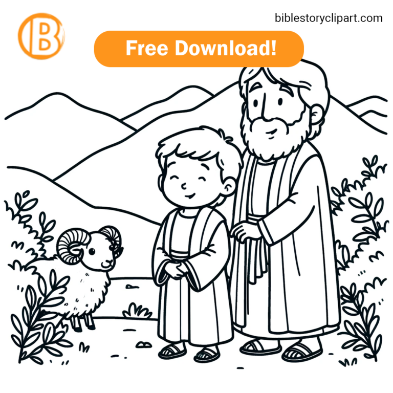 The Testing of Abraham - Bible Story Clipart