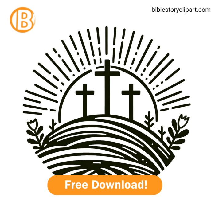 Jesus Resurrection Clipart - Bible Story Clipart