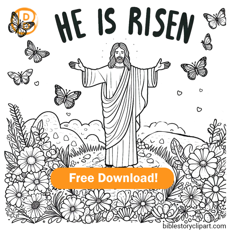 He is Risen Clip Art Images - Bible Story Clipart