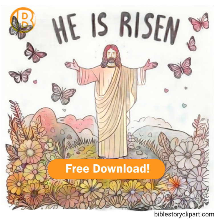 Jesus Resurrection Clipart - Bible Story Clipart