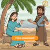 Deborah Under A Palm Tree Giving Instructions to Barak - Bible Story ...