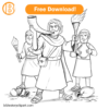 Gideon's Victory over the Midianites - Bible Story Clipart