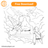 Isaiah's Vision Coloring Page - Bible Story Clipart