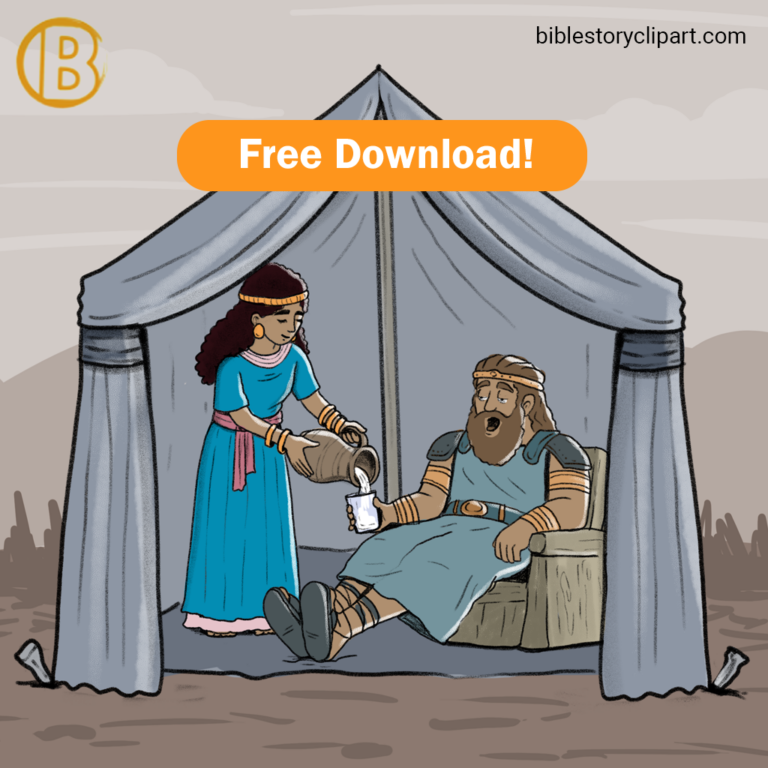 Jael and Sisera - Bible Story Clipart
