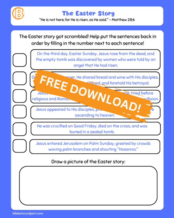 The Easter Story - Bible Story Clipart
