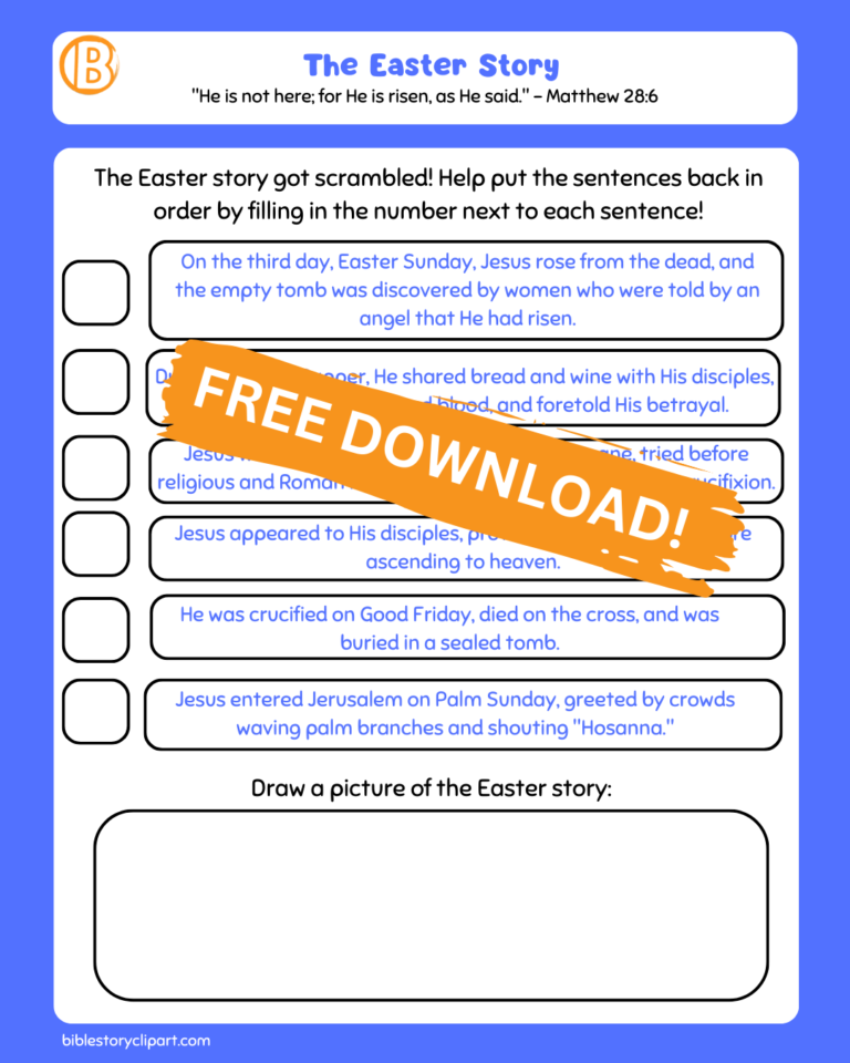 The Easter Story - Bible Story Clipart