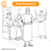 Bible Coloring Pages - Bible Story Clipart